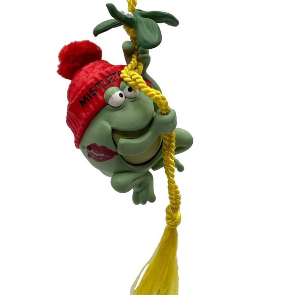 Hallmark | Holiday | Vintage 987 Hallmark Mistletoad Ornament Pizzazz ...